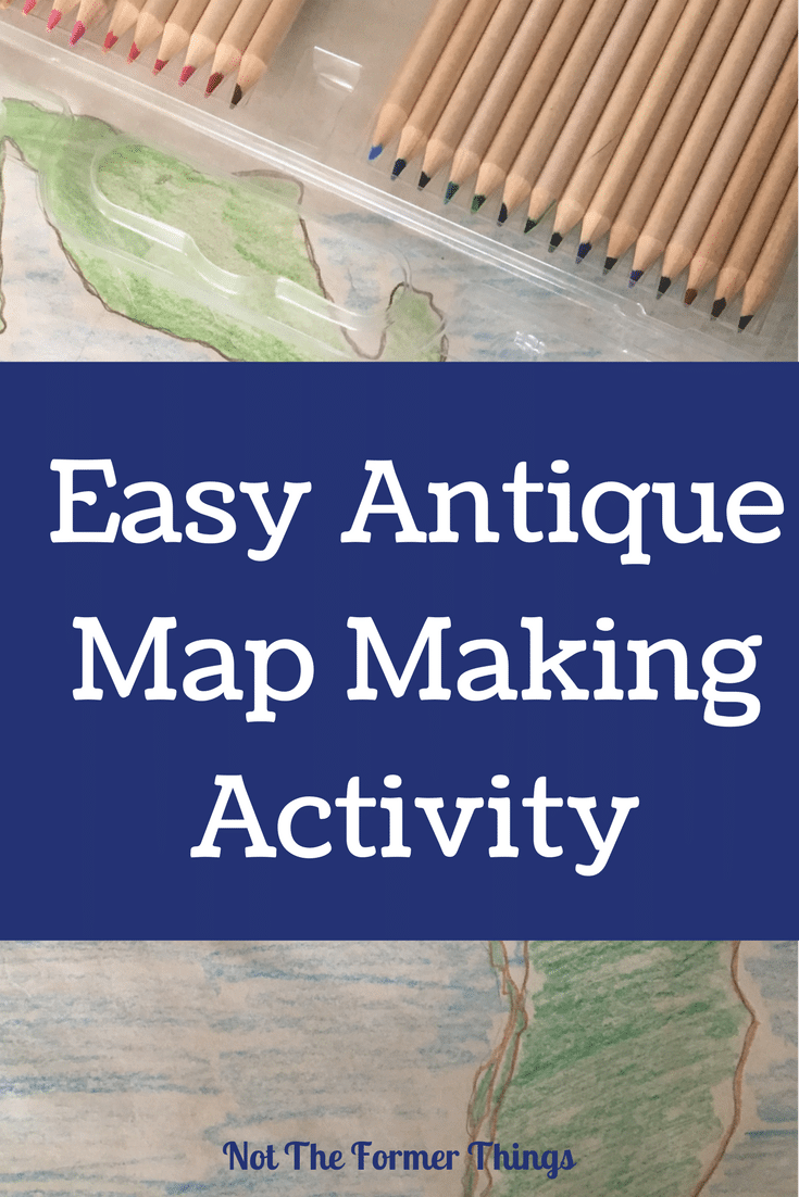 Easy Antique Map Making Activity - Different By Design Learning