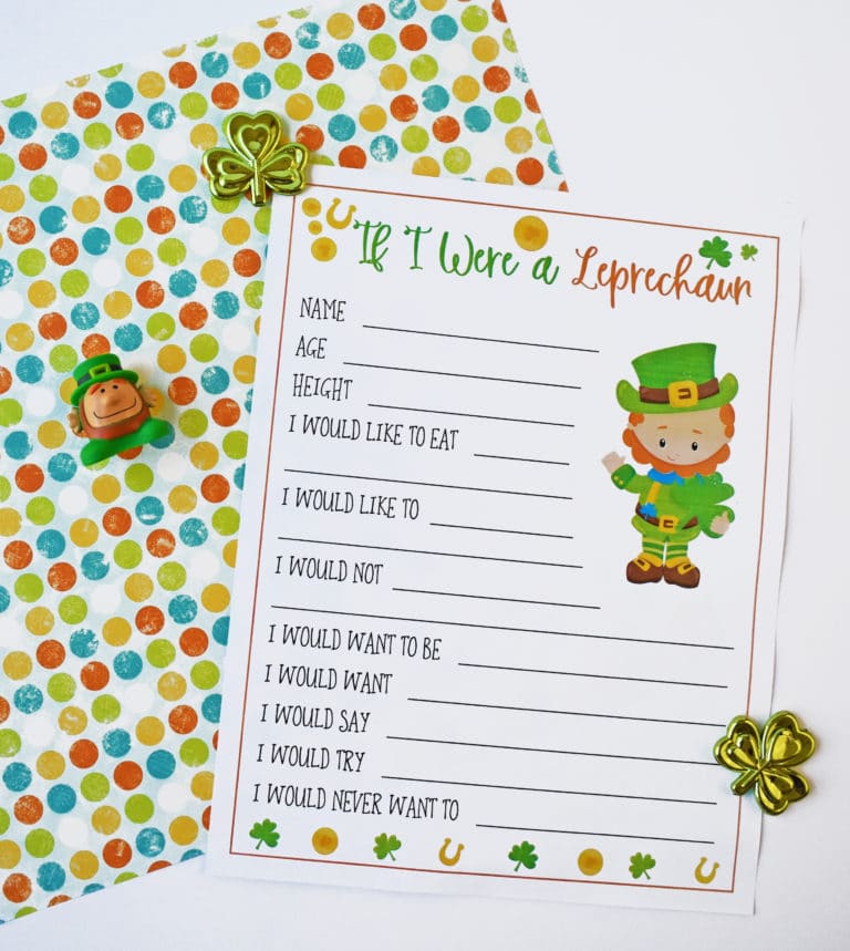 St. Patrick's Day Social Skills Activity: If I Were A Leprechaun ...
