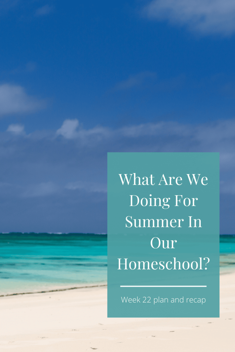 What Are We Doing For Summer In Our Homeschool? {week 22 lesson plan ...